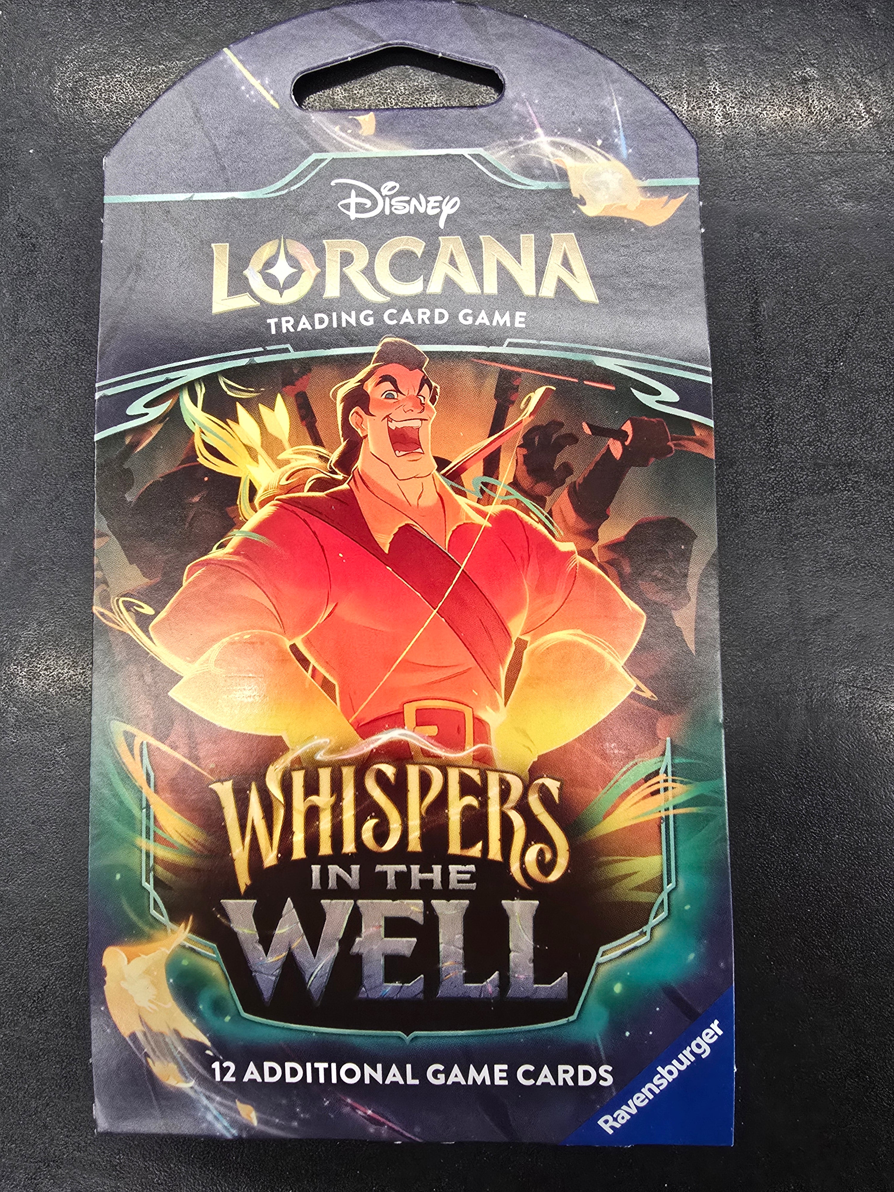 GASTON! Disney Lorcana Whispers In The Well Booster Pack – Breaking The ...